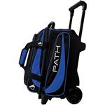 Pyramid Path Premium Deluxe Double Roller Black/Royal Blue Bowling Bags ...