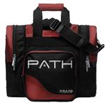 Pyramid Path Pro Deluxe Single Tote Black/Burgundy Bowling Bags FREE ...